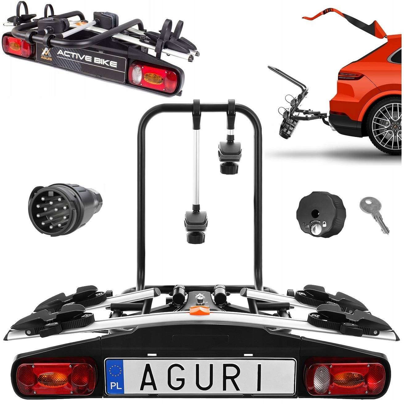 Platforma rowerowa Aguri Active Bike 2 na 2 rowery | Uchwyty rowerowe \ Na hak